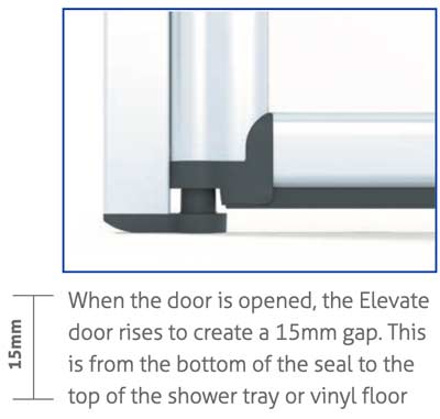 Impey Elevate Made to Order Corner Access Option H Screen