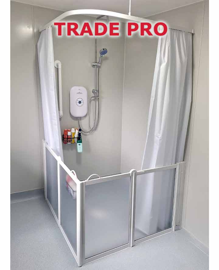 Half Height Shower Screens for Easy Access from Contour AKW Impey