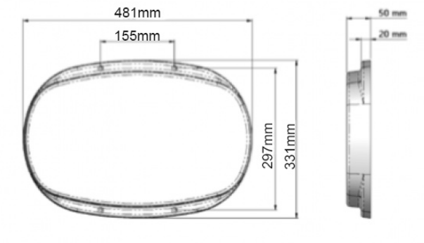 AKW Toilet Plinth 50mm | 25042S