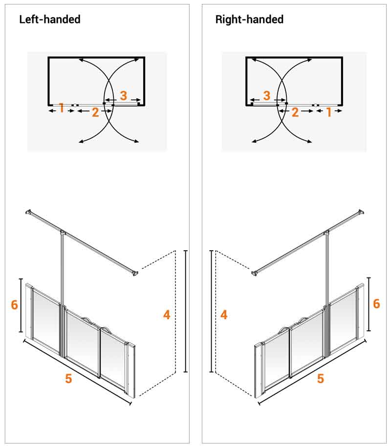 AKW Half Height Standard Screens | White | Option P