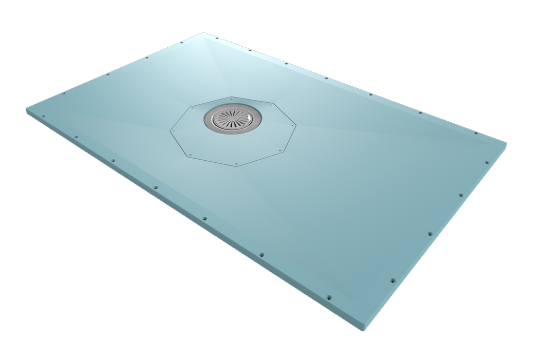 Akw Tuff Form Wet Floor Former With Waste Adaptor Blue | Floor Roma