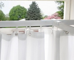 Contour Corner Access WF5 White Half Height Sliding Shower Doors | Screens